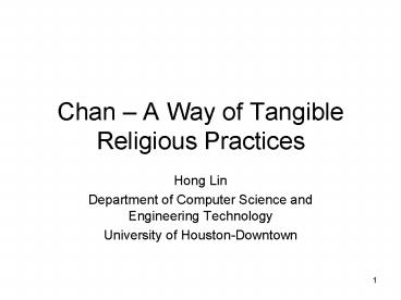 PPT – Chan PowerPoint presentation | free to download - id: 6dd18a-YzYzM