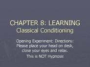 PPT – CHAPTER 6 BEHAVIORAL VIEWS OF LEARNING PowerPoint presentation ...