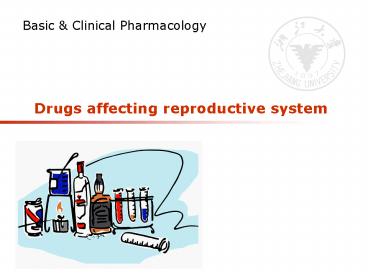 Drugs affecting reproductive system presentation | free to view