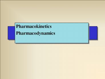 Pharmacokinetics presentation | free to download