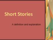 PPT – Short Stories PowerPoint presentation | free to view - id: 7440bd ...