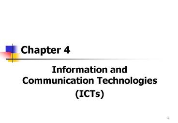Information and Communication Technologies presentation | free to download