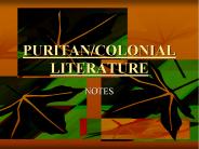 PPT – Puritan History PowerPoint presentation | free to download - id ...