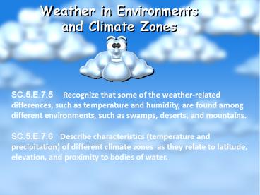 PPT – Weather and Climate PowerPoint presentation | free to download ...