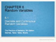 PPT – 5.3 Random Variables PowerPoint presentation | free to download - id: 835333-ZjY2Y
