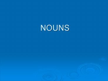 NOUNS presentation | free to download