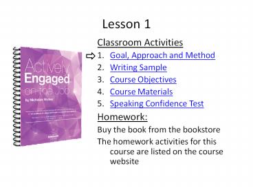 Classroom Activities presentation | free to download