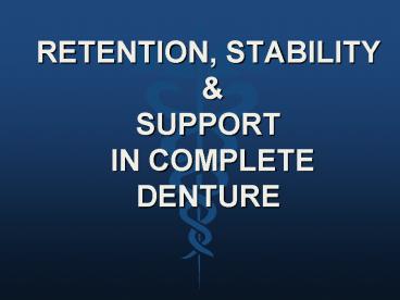 RETENTION, STABILITY presentation | free to download