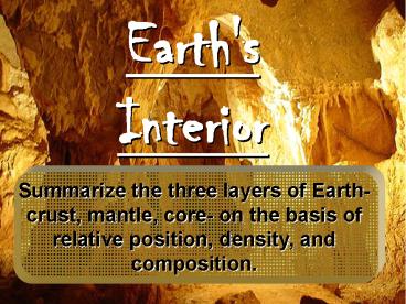 Earth's Interior presentation | free to download