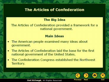 PPT – The Articles of Confederation PowerPoint presentation | free to ...
