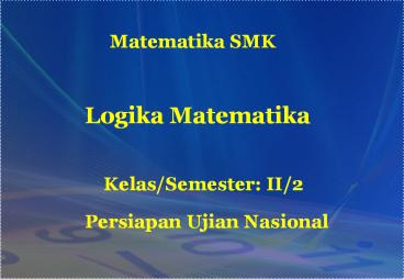 Matematika SMK presentation | free to download