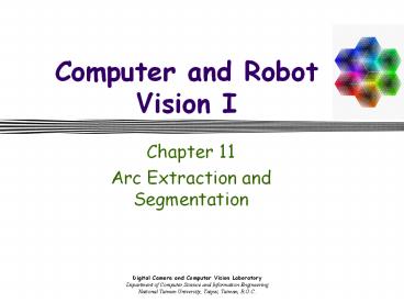 Digital Camera and Computer Vision Laboratory presentation | free to view