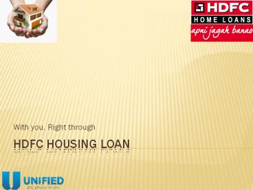 HDFC bank Home Loan presentation | free to download