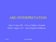 PPT – ABG INTERPRETATION PowerPoint presentation | free to download ...