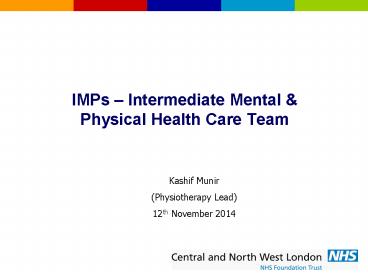 IMPs presentation | free to view