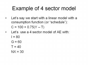 Example of 4 sector model presentation | free to view
