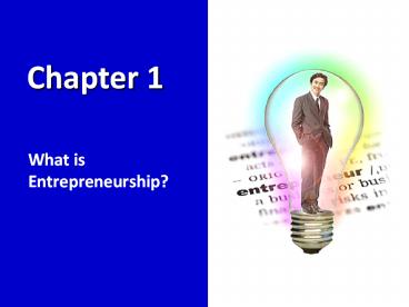 What is Entrepreneurship? presentation | free to download