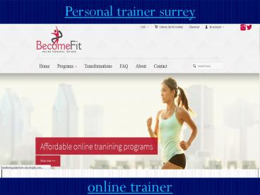 PPT – Personal trainer surrey PowerPoint presentation | free to ...
