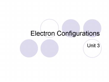 PPT – Electron Configurations PowerPoint presentation | free to ...