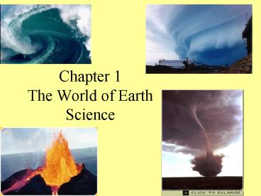 Chapter 1 The World of Earth Science presentation | free to view