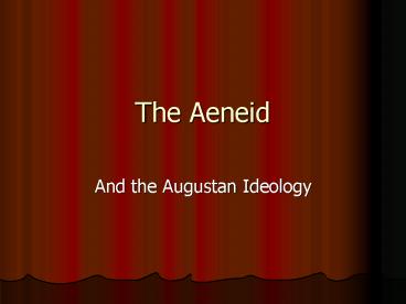 The Aeneid presentation | free to view