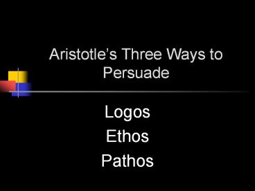 Aristotle presentation | free to download