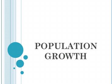 POPULATION GROWTH presentation | free to download