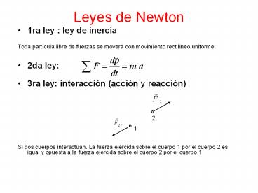 Leyes de Newton presentation | free to view