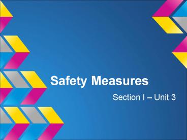 Safety Measures presentation | free to view