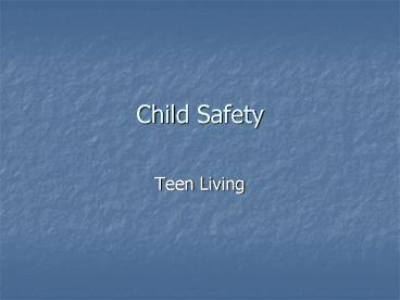 Child Safety presentation | free to view