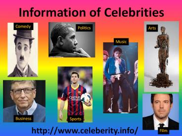 Latest Top Famous Celebrities presentation | free to download