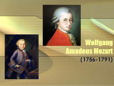 Wolfgang Amadeus Mozart presentation | free to download
