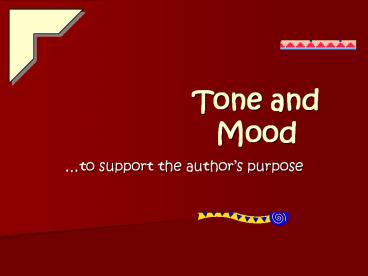 PPT – Tone and Mood PowerPoint presentation | free to download - id ...