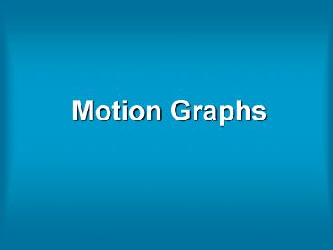 PPT – Motion Graphs PowerPoint presentation | free to download - id ...