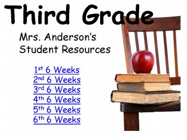 Third Grade presentation | free to download