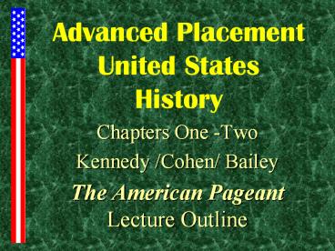 Advanced Placement United States History presentation | free to download