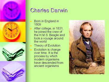 Charles Darwin presentation | free to download