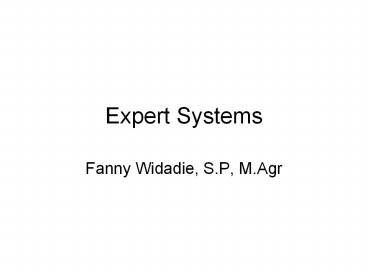 PPT – Expert Systems PowerPoint presentation | free to download - id ...