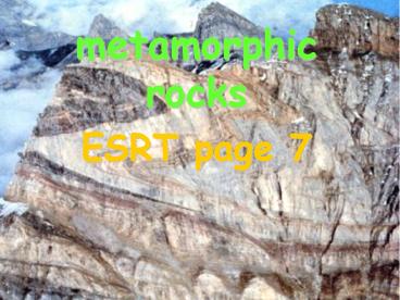 metamorphic rocks presentation | free to download