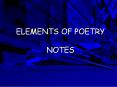PPT – POETRY NOTES PowerPoint presentation | free to view - id: 12511-ZTRiM