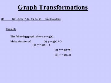 PPT – Graph Transformations PowerPoint presentation | free to view - id ...