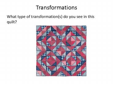 PPT – Transformations PowerPoint presentation | free to download - id ...