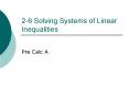 PPT – 3'3: Graphing and Solving Systems of Linear Inequalities ...