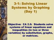 PPT – 3'3: Graphing and Solving Systems of Linear Inequalities ...
