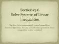 PPT – 3'3: Graphing and Solving Systems of Linear Inequalities ...