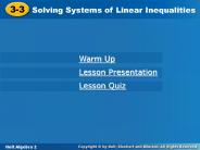 PPT – 3'3: Graphing and Solving Systems of Linear Inequalities ...
