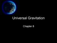 PPT – Gravitation PowerPoint presentation | free to download - id ...