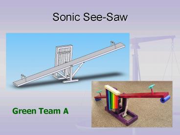 PPT – Sonic%20See-Saw PowerPoint presentation | free to download - id ...