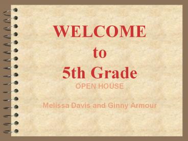 PPT – WELCOME to 5th Grade PowerPoint presentation | free to download ...