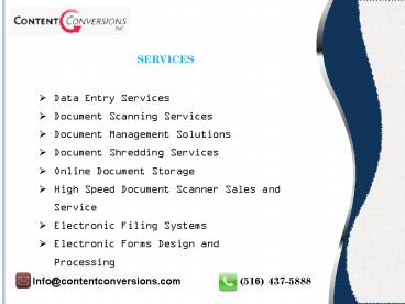PPT – Data Entry, Document Scanning Services,Online Data Storage ...